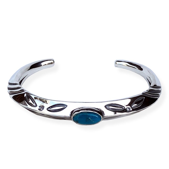 BR-0108 TRIANGLE TAPERED END BRACELET (TURQUOISE) | LARRY SMITH ...