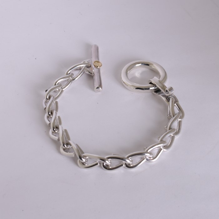 BR-0217 COUNTRY CHAIN BRACELET(18K GOLD ACCENT) | Brand | WESTERN RIVER ...