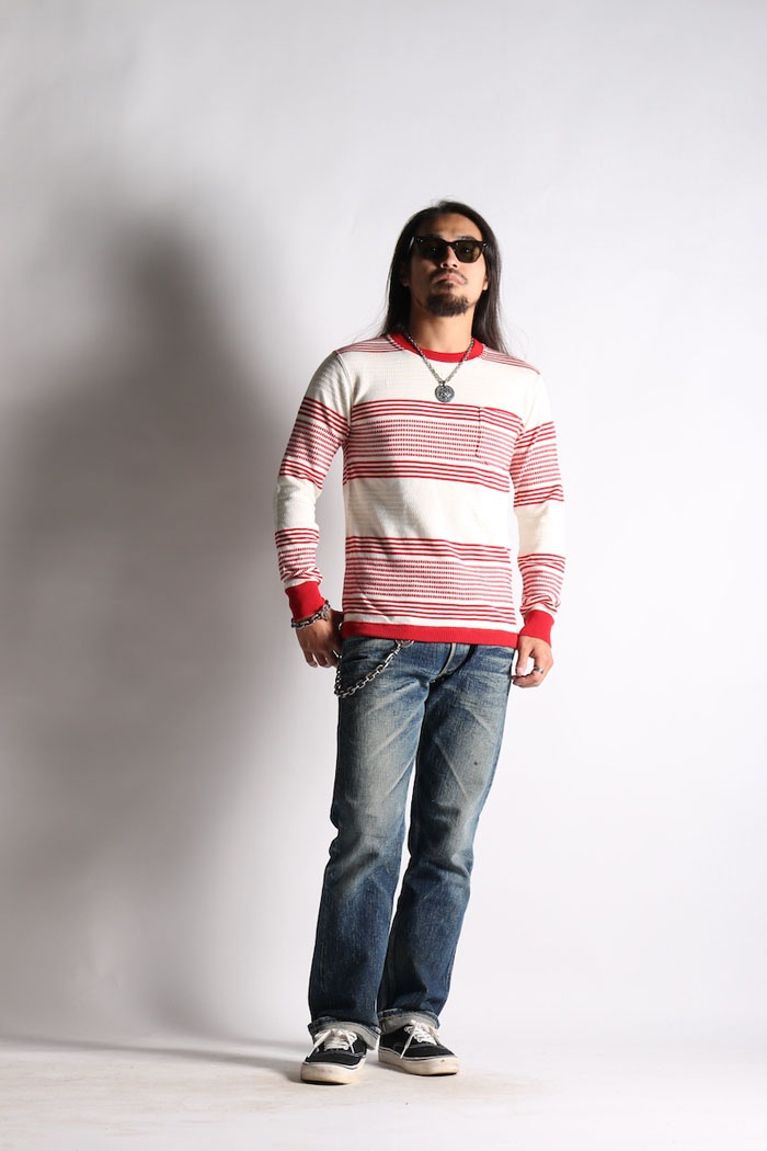 CLASSIC NGT JACQUARD LONG TEE | WESTRIDE,Tops,Knit | WESTERN RIVER ...