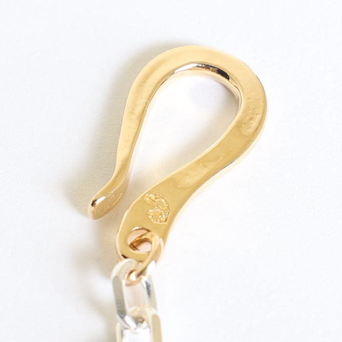 18K GOLD INFINITY HOOK & SV CHAIN L | LARRY SMITH,PINS.BEADS.ETC,CHAIN ...