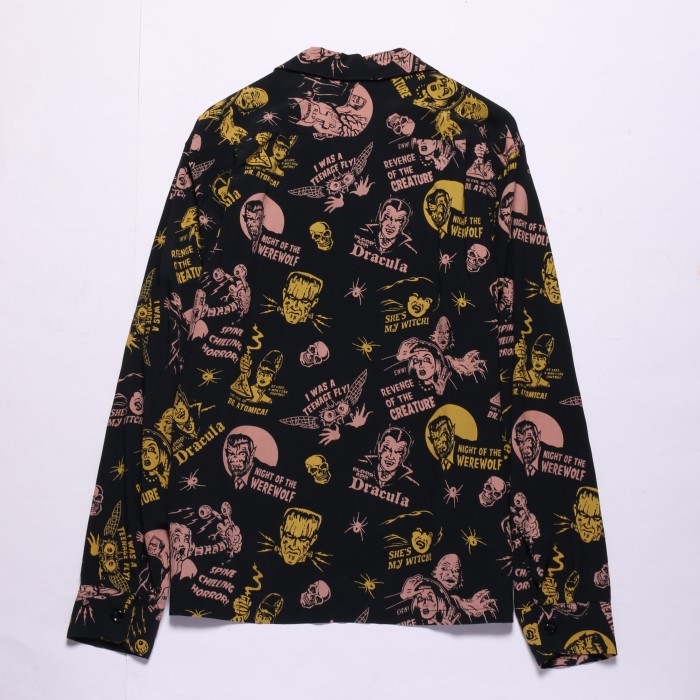 Lot No. SH28870 / HIGH DENSITY RAYON OPEN SHIRT “THE MONSTERS” by VINCE ...