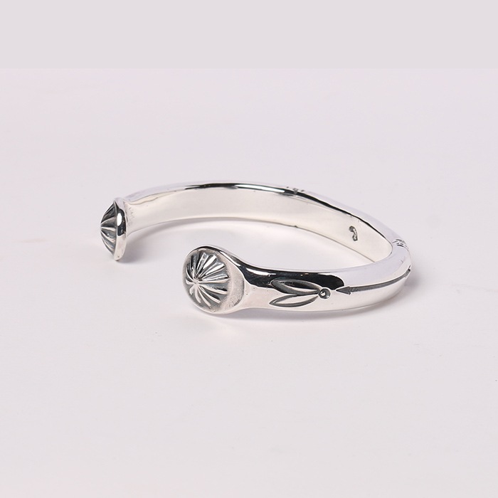 BR-0160 SIDE SHELL BANGLE | LARRY SMITH,BRACELET | WESTERN RIVER ONLINE STORE