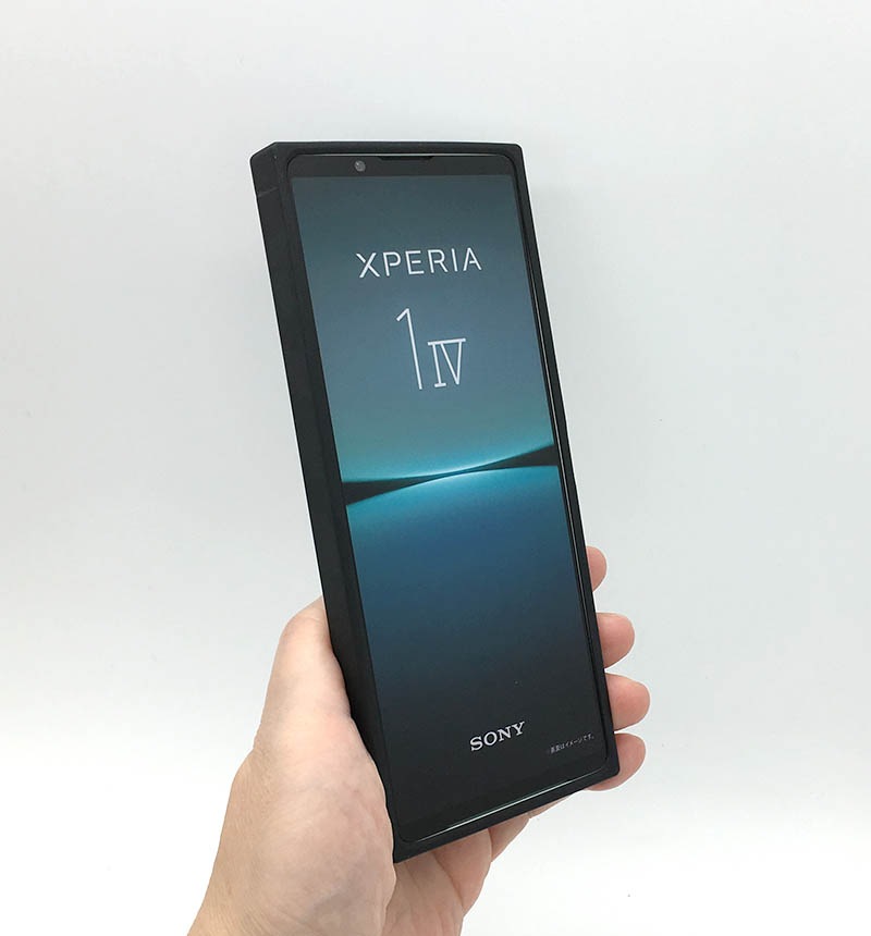 Xperia 1 IV 耐衝撃ハイブリッドケース KAKU ストライプ/ブルー INQ-CXP1M4K3TB/SP3 | ハイブリッドケース ...