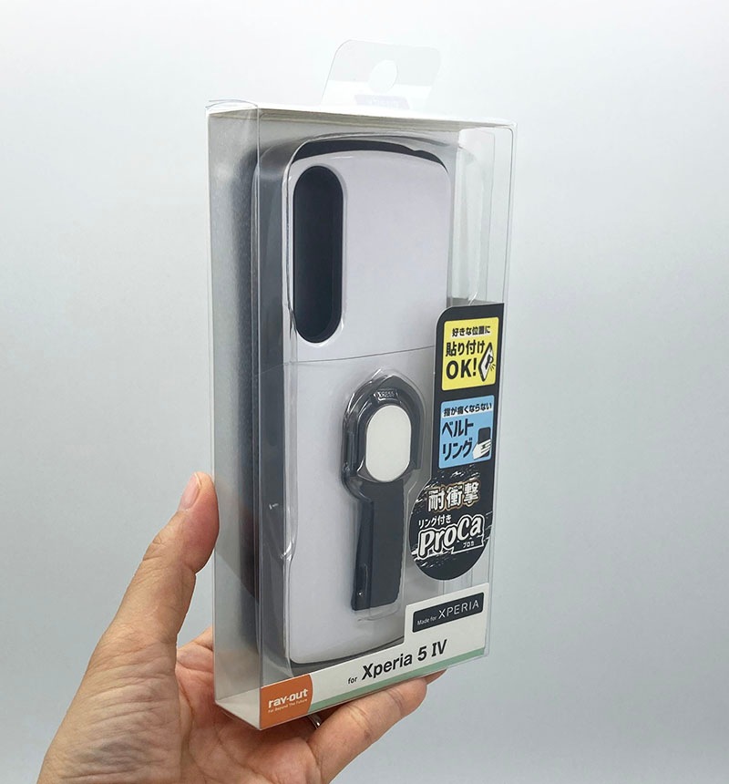 Xperia 5 IV 耐衝撃ケース ProCa + TailRing ホワイト RT-RXP5M4AC5/W | ハイブリッドケース | Xperiaカバーストア ソニー公認 スマホケース 通販