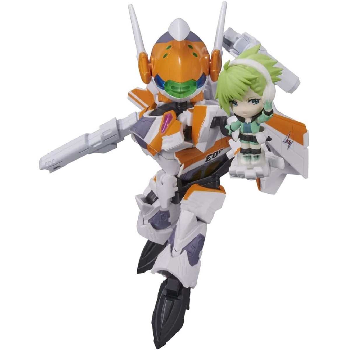 TINY SESSION VF-31E ジークフリード(チャック・マスタング機) with レイナ・プラウラー 『マクロスΔ』 - 完成品 | アキバのエックス通販本部