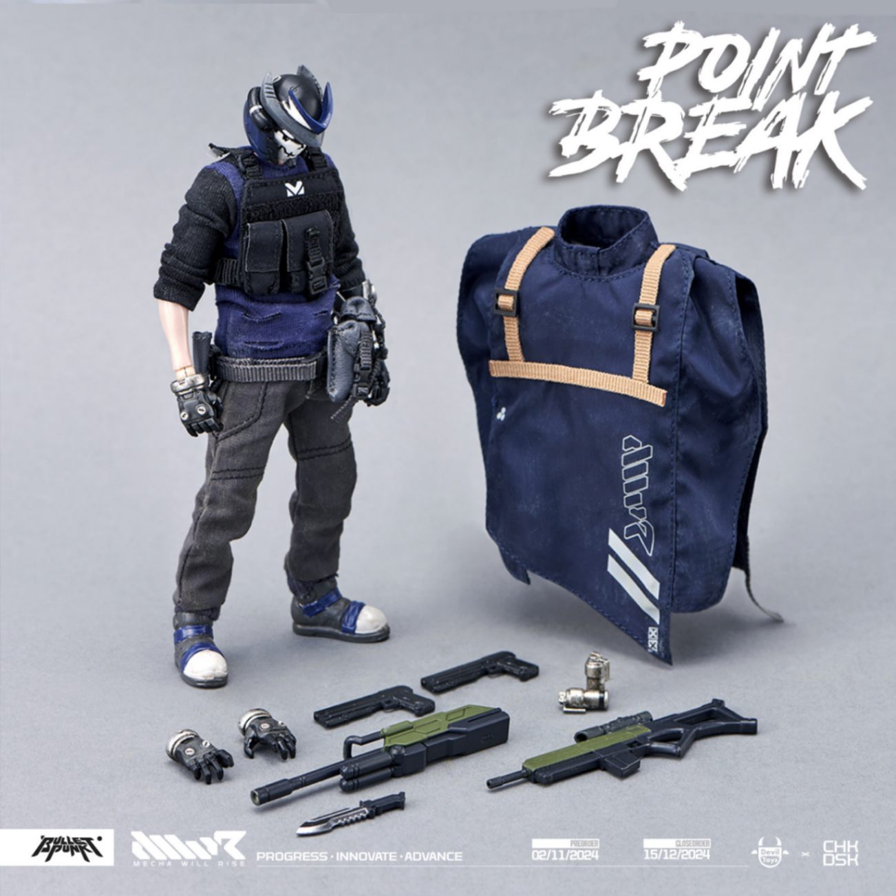 Carbine(Point Break Version) 1:12 Scale Action Figure - アクションフィギュア ...