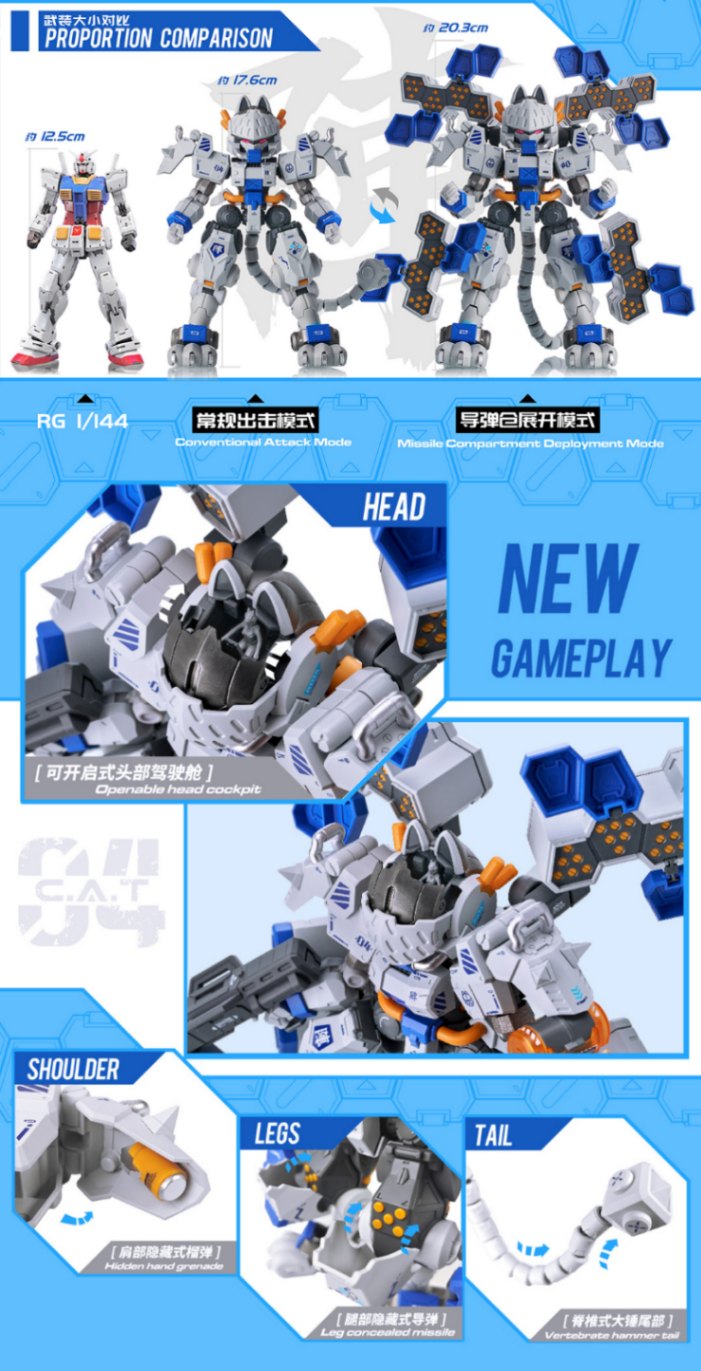 XIAOT×IRON ROARS C.A.T-04 陣 1/60スケールプラスチックモデルキット - プラモデル（本体） | アキバのエックス通販本部