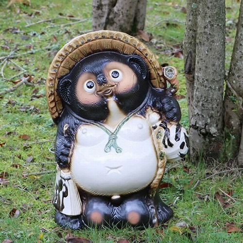 信楽焼 たぬき 信楽焼きたぬき 16号福狸 陶器タヌキ [ta-0086] - まるいち本店