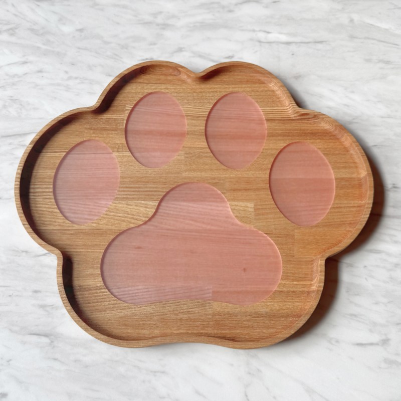 にくきゅうトレイ Lサイズ【即納②｜ピンクレジン】 | Home goods | KIGUMI | 山口建装