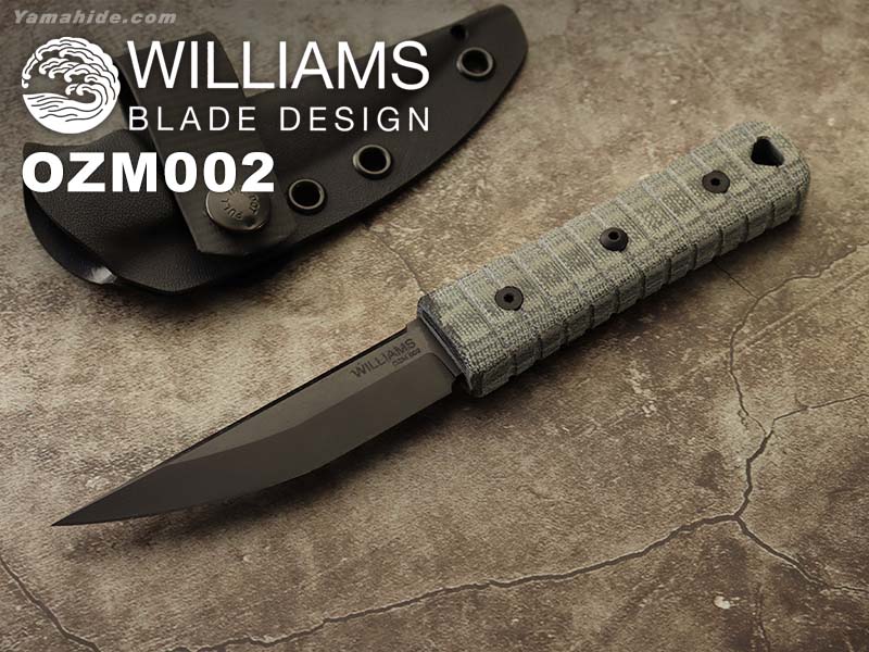 ウィリアムズ BD OZM 002 オソラクヅクリ ミニ カイケン 3.5 ブラック シースナイフShobu Zukuri WILLIAMS BLADE DESIGN サバイバルナイフ
