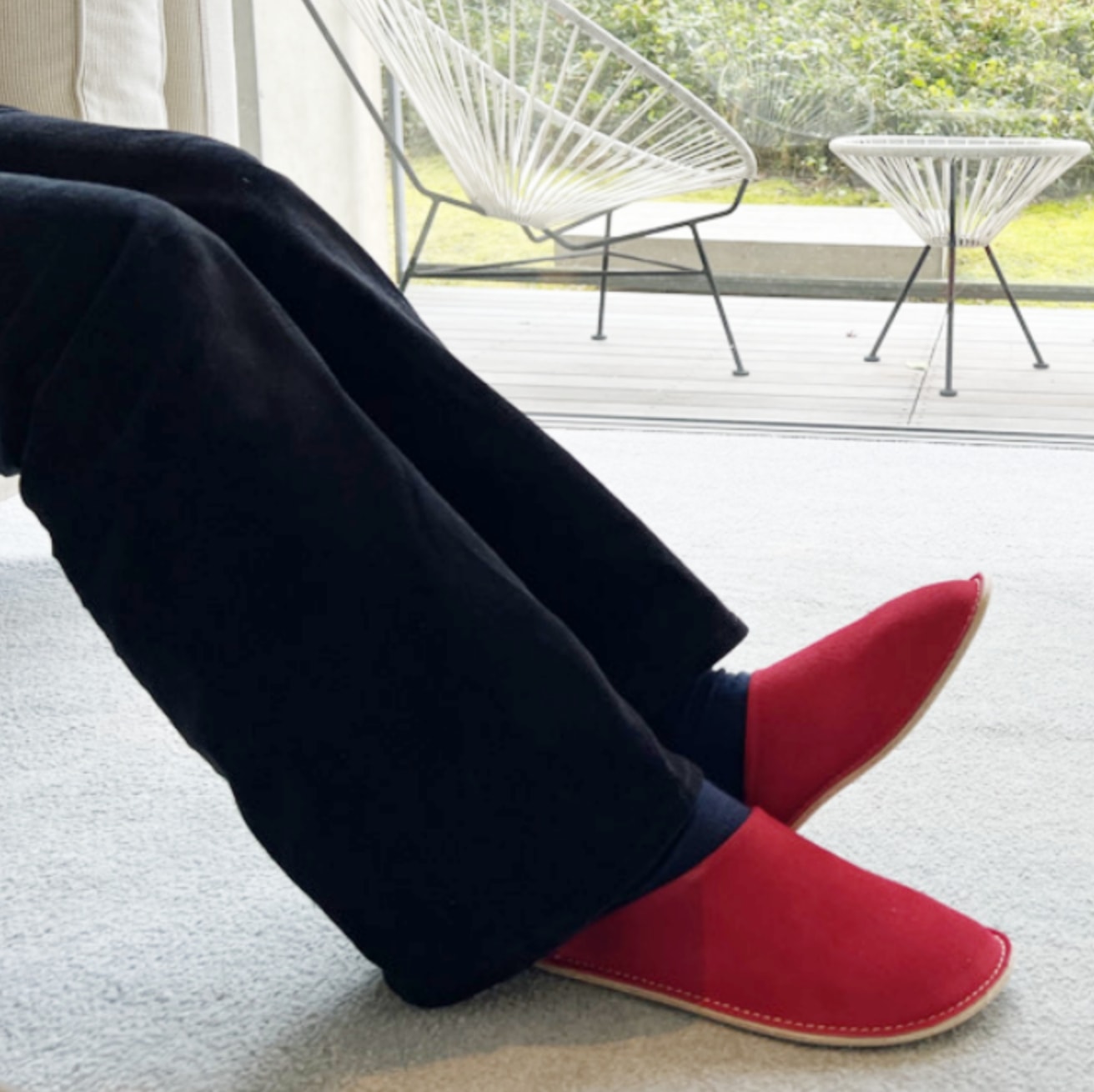 Reela ベロアレザー RED(レッド)