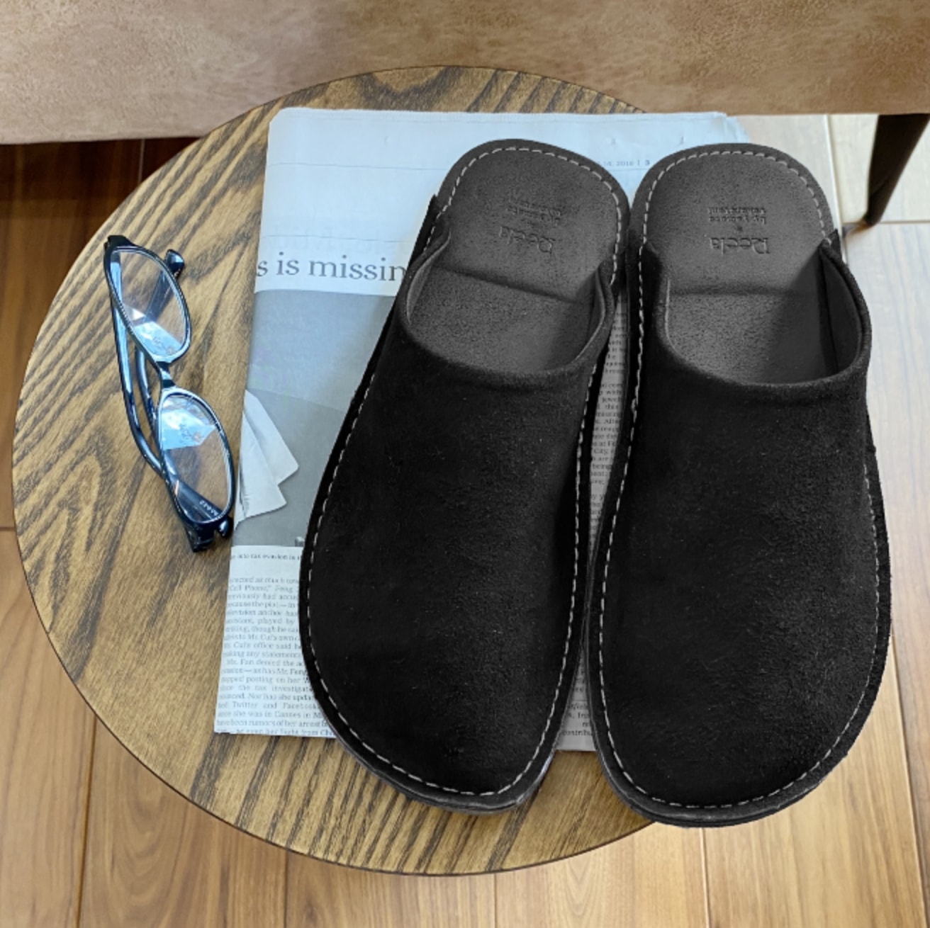 Reela ベロアレザー BLK(ブラック)