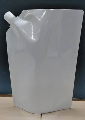 DP16-TW1800C 白色16口径キャップ袋1800ml 210×320＋51.5 400枚 | キャップ付き袋,白色,斜めキャップ上入れ | プロ向け業務用ビニール袋 激安販売のヤナギ