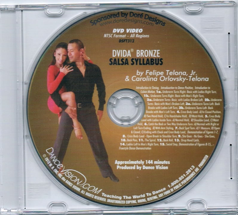 DVIDA BRONZE SALSA SYLLABUS / Felipe & Carolina