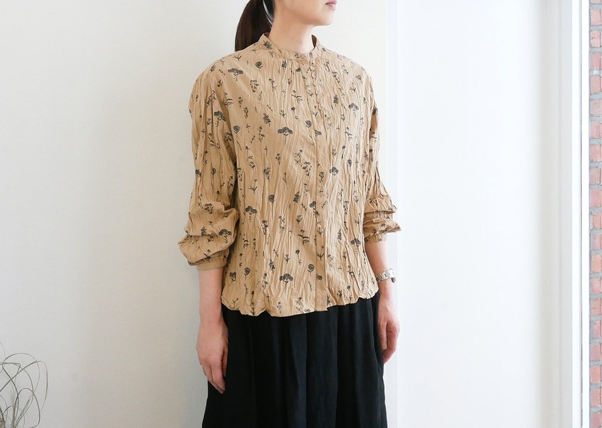 【ista-ire（イスタイーレ）クリンクル比翼シャツ＊(2色)】 | すべての商品 すべての商品| simple and natural ＊tsuzura＊