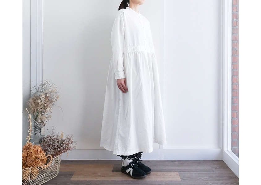 【ista-ire(イスタイーレ)＊綿麻スラブデニムギャザーワンピース(3色)】 | ONE PIECE/ワンピース,others/そのほか others/そのほか| simple and ...