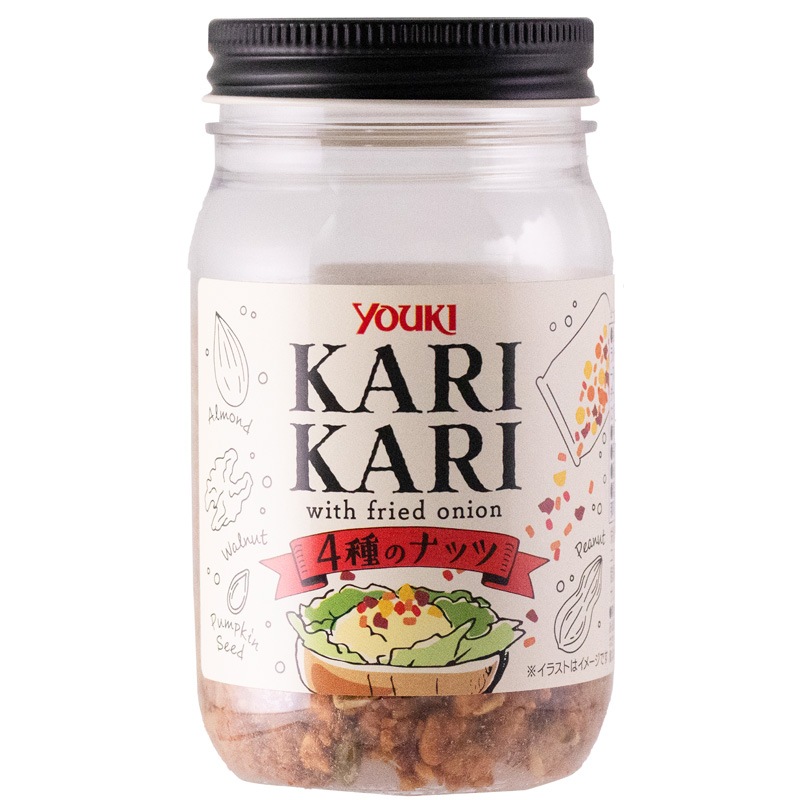 カリカリ4種のナッツ 90g | youki家庭用商品 | ユウキオンラインショップ