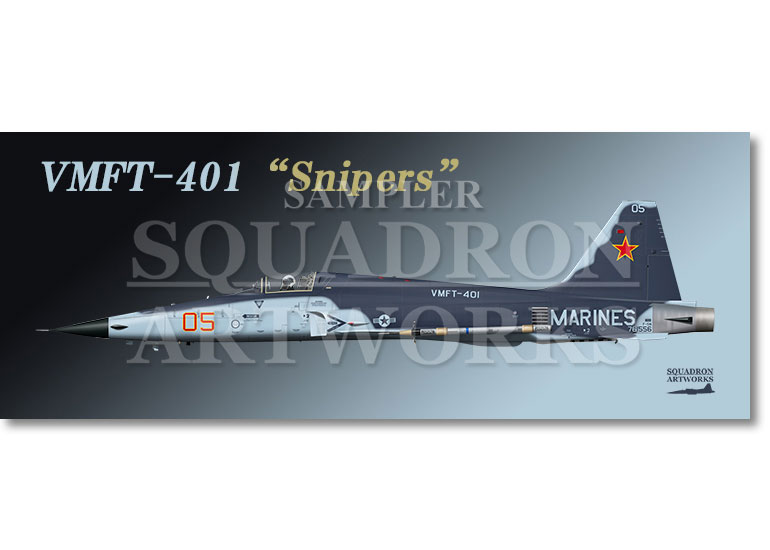 「フェイスタオル F-5N TigerⅡ VMFT-401 Snipers “761556”」アビエーションプリント通販｜STJ Import