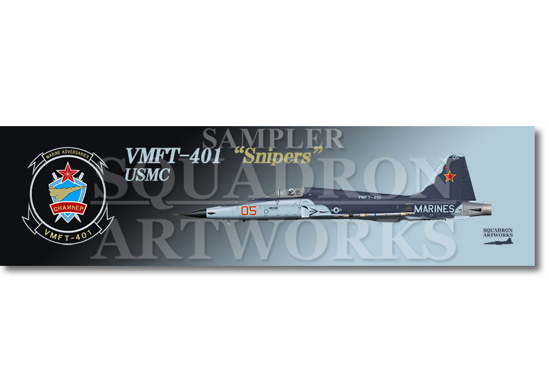 ステッカー】 F-5N TigerⅡ VMFT-401 Snipers “761556”」アビエーションプリント通販｜STJ Import