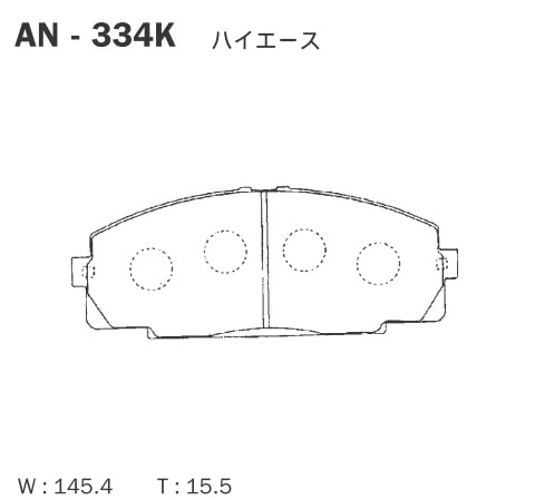 AN-334K曙（アケボノ） ブレーキパッド フロント用 アケボノ トヨタ車用 左右セット | カー用品その他,その他 | てんこ盛り！