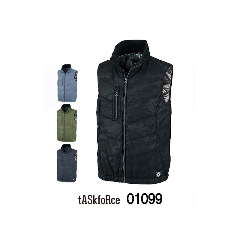 TASKFORCE 秋冬用 中綿エンボスベスト 01099 | ヒートベスト | ユダオンラインショップ（株式会社ユダ）