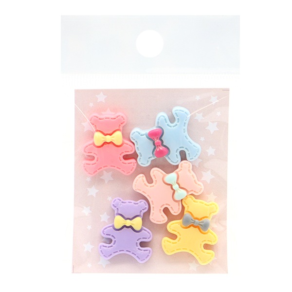 手芸パーツ 『樹脂デコレーションパーツ クマA YZK-07』 ERUBERU エルベール ビーズ,パックビーズ,アクリル・樹脂ビーズ| ホビー材料の通販「ユザワヤ公式ネットショップ」