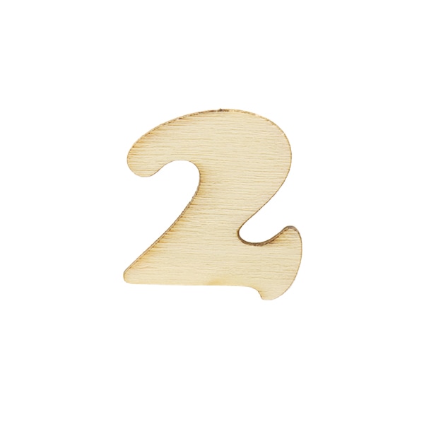 トールペイントパーツ 『カット数字 2 NAT-8030』 ERUBERU エルベール 工芸,トール・デコパージュ| ホビー材料の通販「ユザワヤ公式ネットショップ」