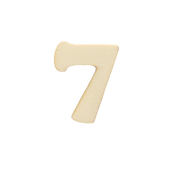 トールペイントパーツ 『カット数字 7 NAT-8035』 ERUBERU エルベール 工芸,トール・デコパージュ| ホビー材料の通販「ユザワヤ公式ネットショップ」