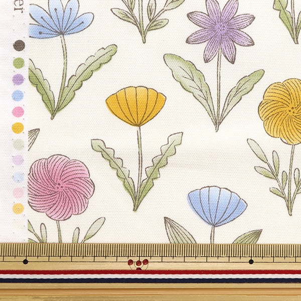 【数量5から】 生地 『スプリングフラワー オックス ピンクマルチ NOX-SFL-PIMIX』 KOKKA コッカ 【ユザワヤ限定商品 ...