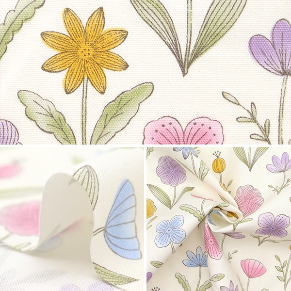 【数量5から】 生地 『スプリングフラワー オックス ピンクマルチ NOX-SFL-PIMIX』 KOKKA コッカ 【ユザワヤ限定商品 ...