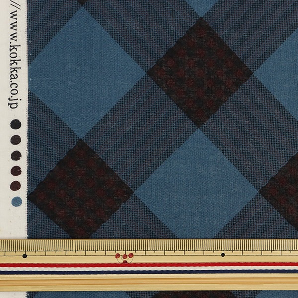 【数量5から】 生地 『コンパス 手描きバイアス YGA-56010-2C』 KOKKA コッカ 生地,柄から探す,チェック| ホビー材料の ...