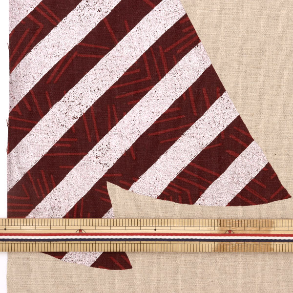 生地 『echino(エチノ) 綿麻キャンバス christmas tree カットクロス 約110cm×60cm レッド EKX97900 ...