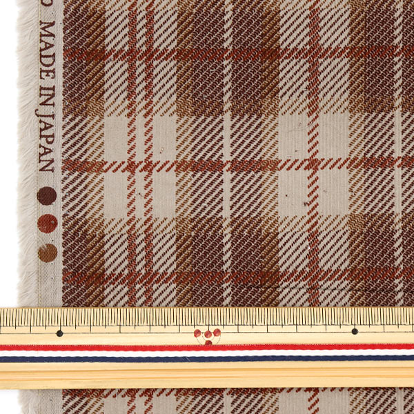 【数量5から】 生地 『シャツコール タータンチェック ブラウン YQA-16000-2C』 KOKKA コッカ 生地,種類から探す ...
