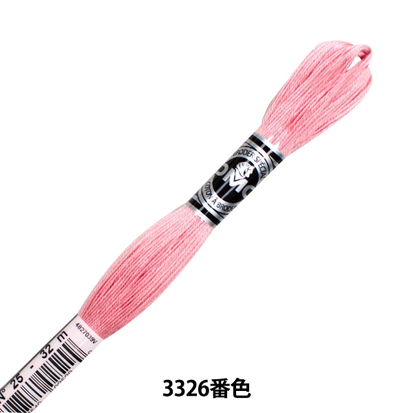 刺しゅう糸 『DMC 25番刺繍糸 アブローダー ART.107 3326番色』 DMC ディーエムシー 手芸,刺繍(刺しゅう),DMC ...