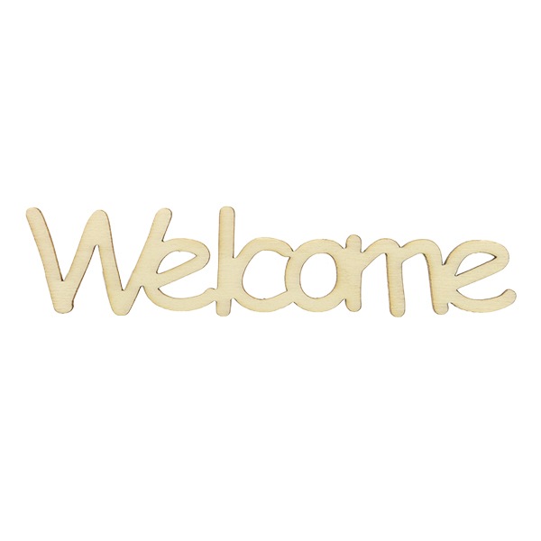 トールペイントパーツ 『カット文字 Welcome 細ファンシー NAT-8097』 ERUBERU エルベール 工芸,トール・デコパージュ| ホビー材料の通販「ユザワヤ公式ネットショップ」