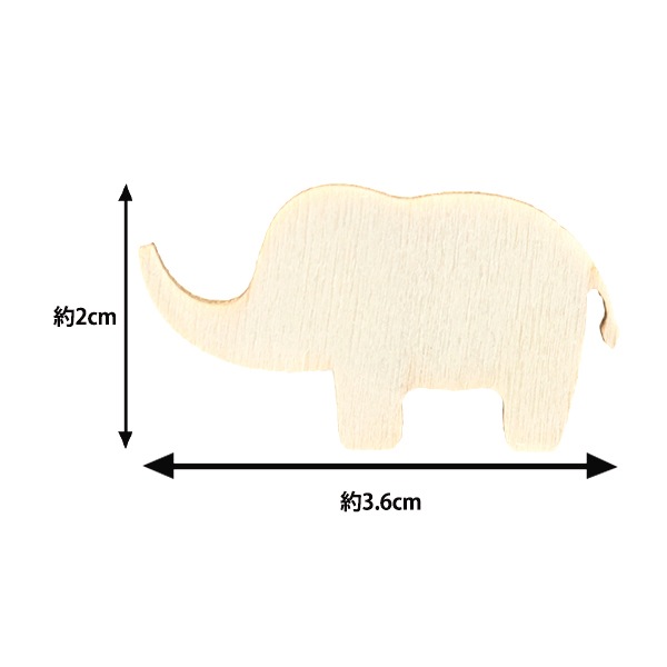トールペイントパーツ 『塗りっ木クラブ ゾウB NK-68』 ERUBERU エルベール フラワー,フラワー素材| ホビー材料の通販「ユザワヤ公式ネットショップ」