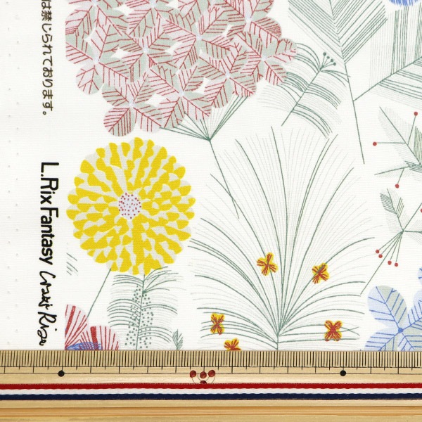 【数量5から】 生地 『上野リチ ブロード 花園 オフホワイト UNRF-05-OW』 生地,柄から探す,花柄・植物柄| ホビー材料の通販 ...