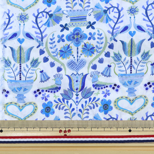 【数量5から】 生地 『LIBERTY リバティプリント タナローン Love Birds(ラブ・バーズ) 3631248-B ...