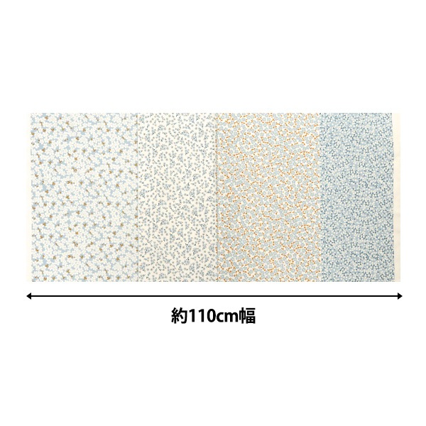 【数量5から】 生地 『シーチング マルチストライプ 花 ブルーグレー 142-1341-C3』 生地,柄から探す,花柄・植物柄| ホビー材料 ...