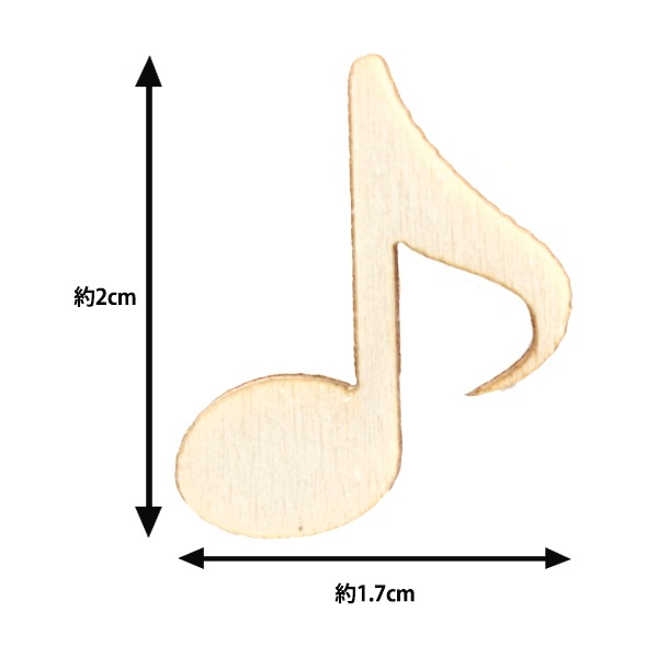 トールペイントパーツ 『塗りっ木クラブ 音符A NK-93』 ERUBERU エルベール フラワー,フラワー素材| ホビー材料の通販「ユザワヤ公式ネットショップ」