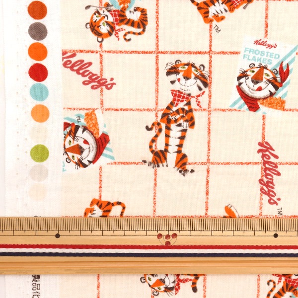 【数量5から】 生地 『シーチング ケロッグ トニー オフホワイト KLGF-02』 生地,柄から探す,キャラクター,その他| ホビー材料の ...