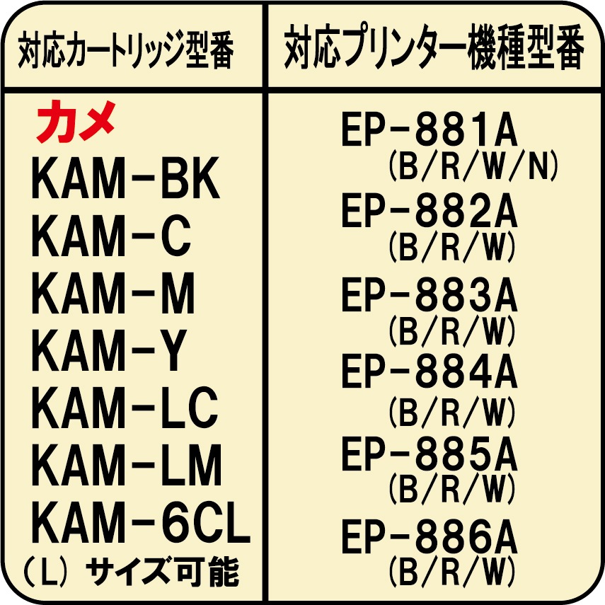 エプソン カメ KAM epson kam-6cl インク 対応 詰め替えインク スターターセット 6色 x 各30ml ICチップ リセッター(USB電源式）EP-881A EP-882A ...
