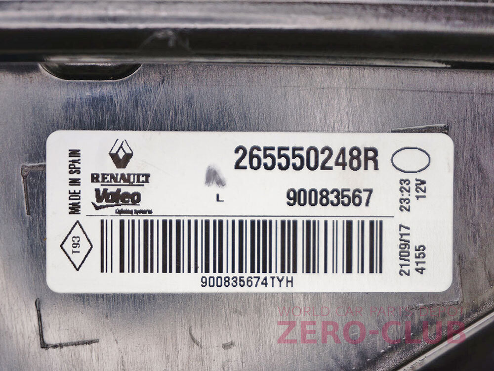 ルノーメガーヌ4 BBM5M用/純正 テールレンズ 左側 内側 Valeo【1861-89321】 | ルノー,メガーヌ4,電装関係 ...