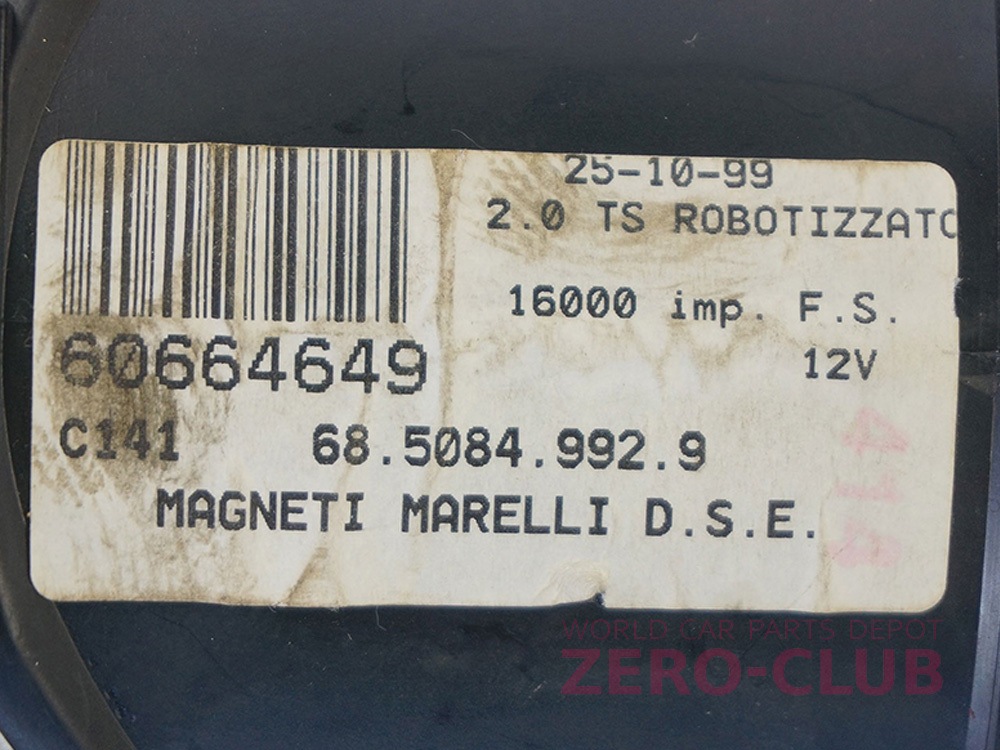 『アルファロメオ 156 2.0TS用/純正 タコメーター 文字盤シルバー』【2561-93848】 | アルファロメオ,156,内装関係 | ZERO CLUB PRO